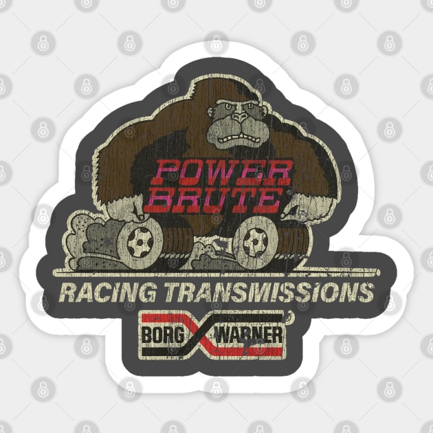 Power Brute Racing Transmissions - Muscle Cars - Sticker | TeePublic