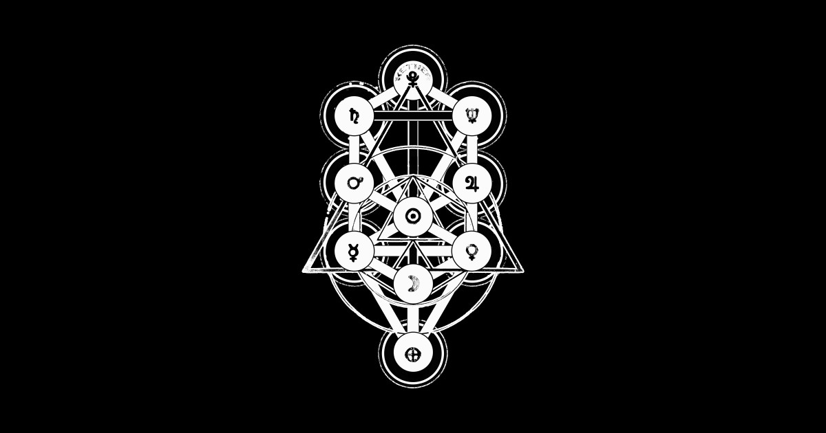 Sacred Geometry Gnostic Rosicrucian Tree of Life Kabalah Alchemy - Tree ...