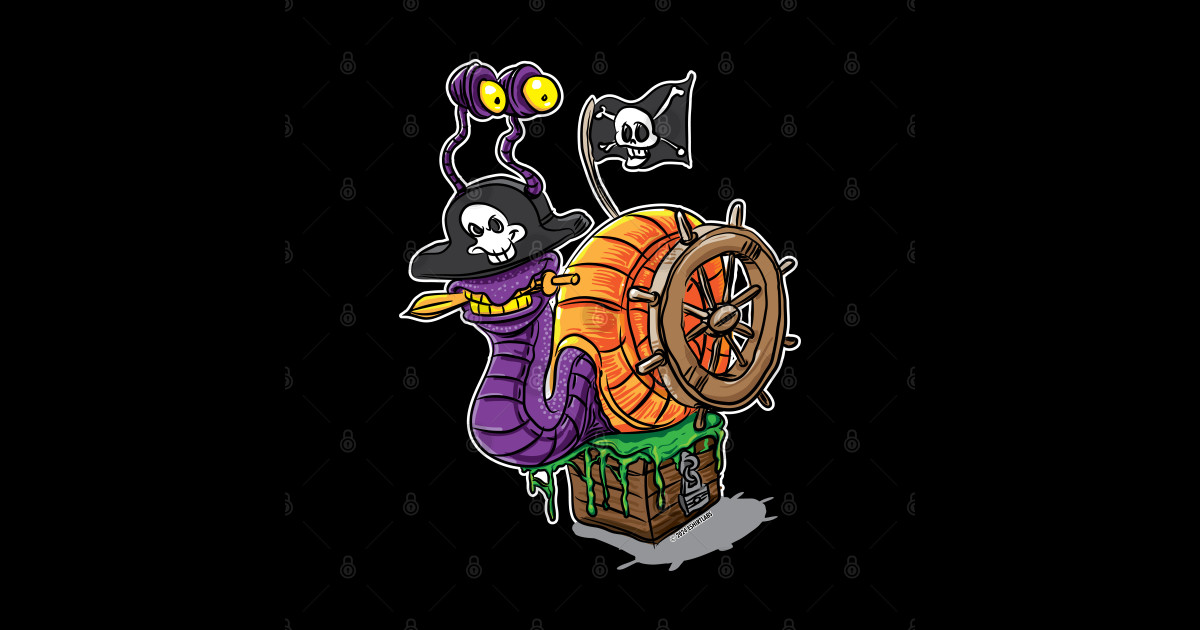 Snail Pirate - Snail Pirate - Sticker | TeePublic