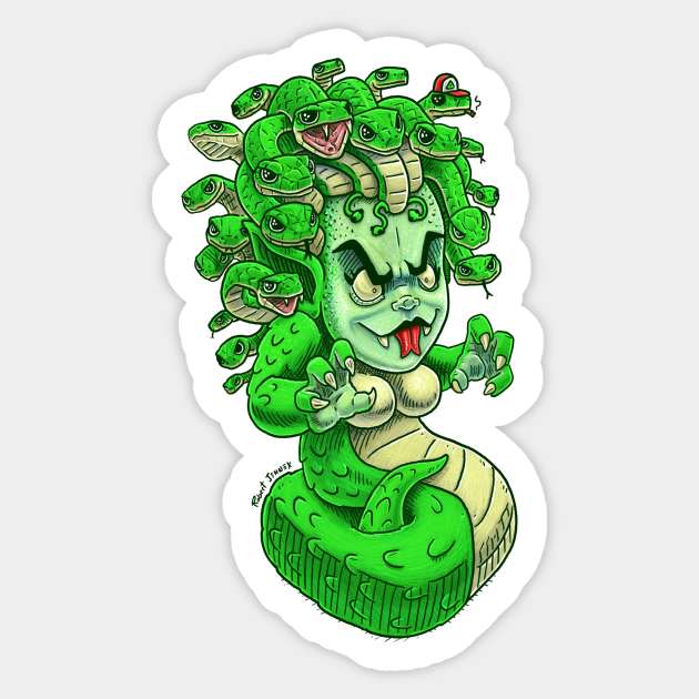 Cute Chibi Medusa - Medusa - Sticker | TeePublic