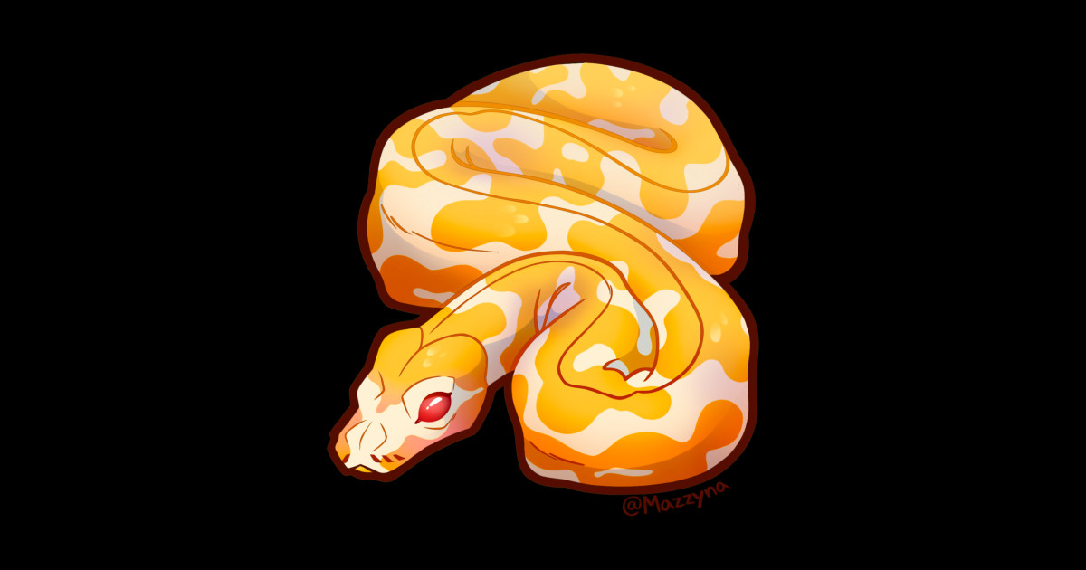 Banana Ball Python - Snake - Sticker | TeePublic