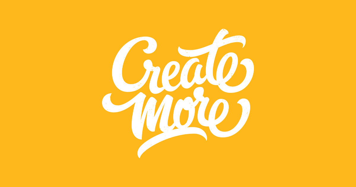 Create more! (white) - Creative - T-Shirt | TeePublic