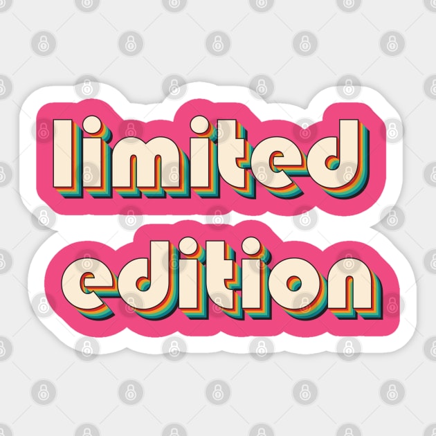 Limited edition 90s - Limited Edition - Sticker | TeePublic