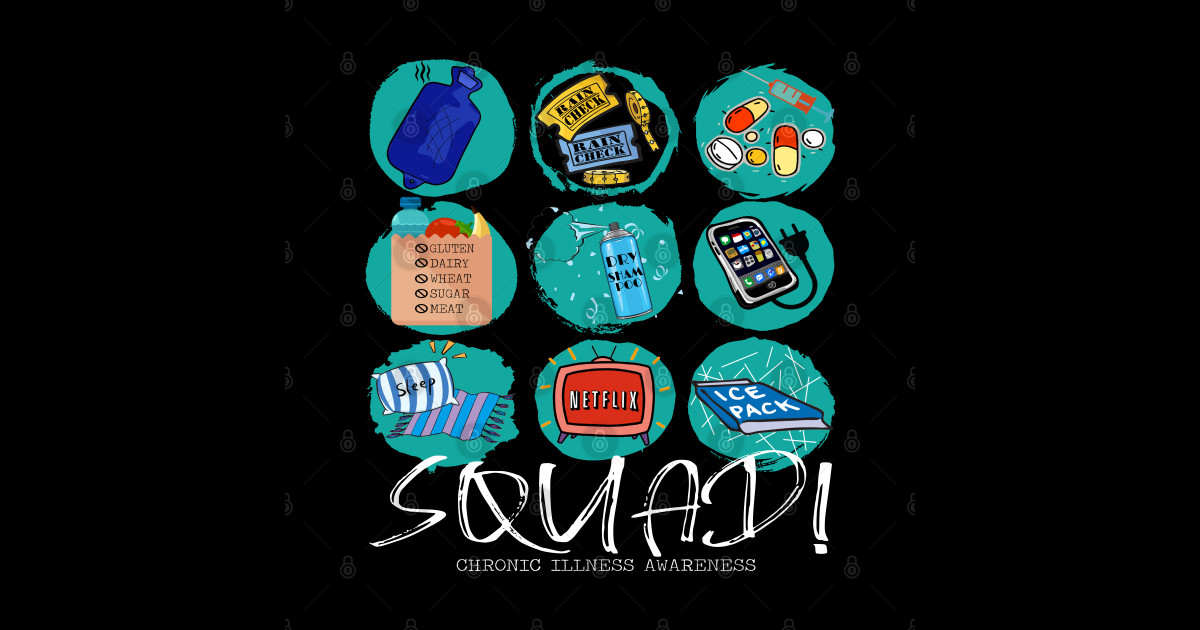 Chronic illness squad! - Spoonie - Sticker | TeePublic