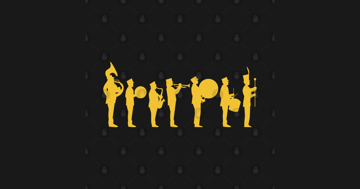 Marching band yellow - Marching Band - T-Shirt | TeePublic