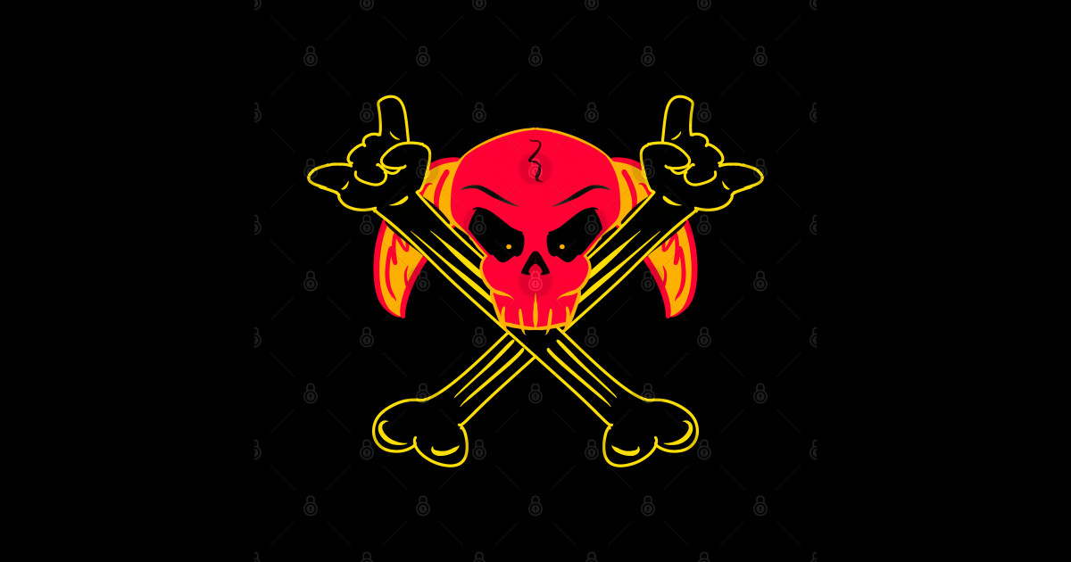 Burning Red Demon Metalhead - Heavy Metal - Posters and Art Prints ...