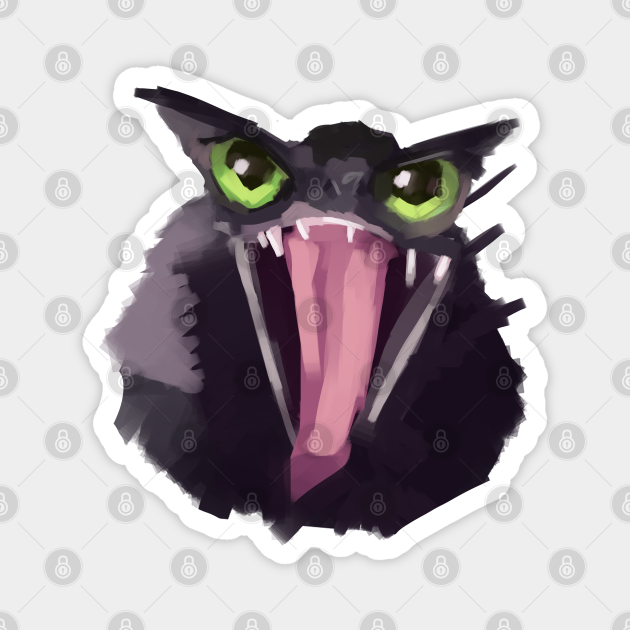 Hilarious cursed maxwell the cat! - Cat Lover Gifts - Magnet | TeePublic