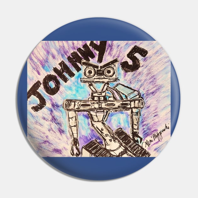 Short Circuit Johnny 5 is Alive - Short Circuit - Pin | TeePublic