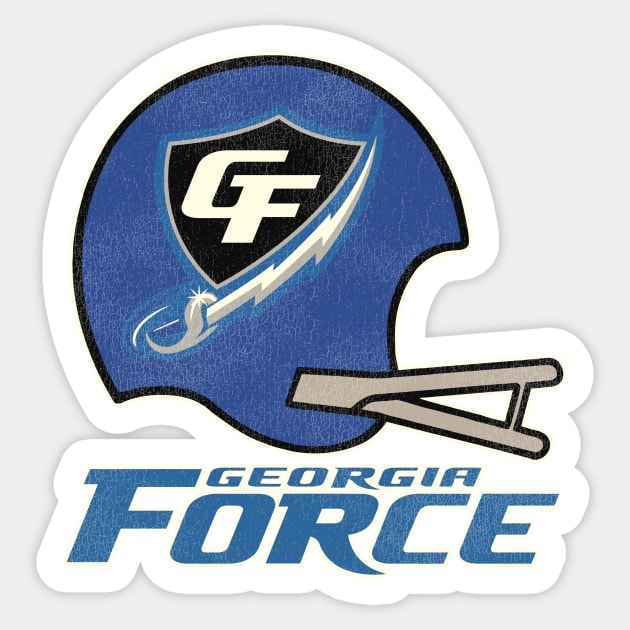Defunct Georgia Force Football Team - Football - Sticker | TeePublic