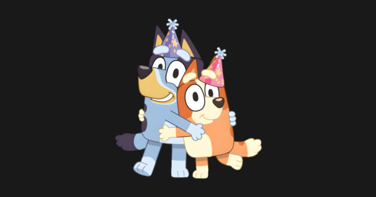 Bluey Hug - Bluey Birthday Hug - T-Shirt | TeePublic