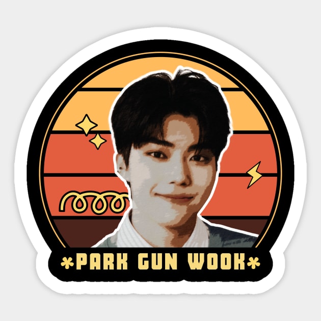 Retro Park Gun Wook ZEROBASEONE - Zerobaseone - Sticker | TeePublic