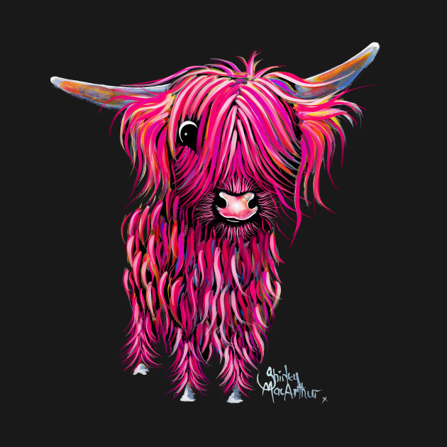 HiGHLaND CoW PRiNT SCoTTiSH ' LoVe HeaRT 2 ' BY SHiRLeY MacARTHuR ...