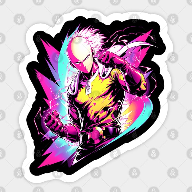 saitama - one punch man - One Punch Man - Sticker | TeePublic
