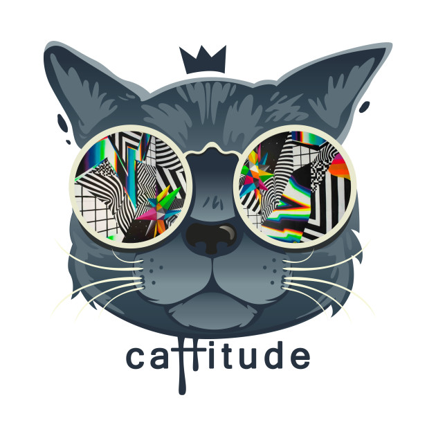 CATTITUDE - Funny Cats - Mug | TeePublic
