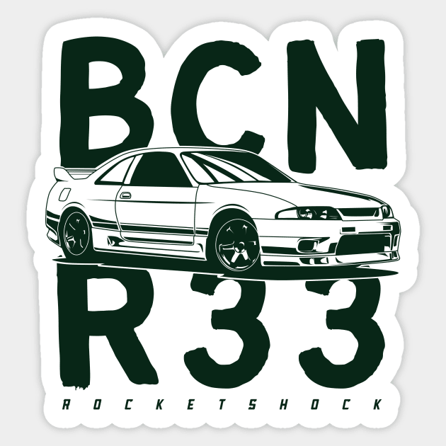 GTR R33 jdm legend - Nissan - Sticker | TeePublic