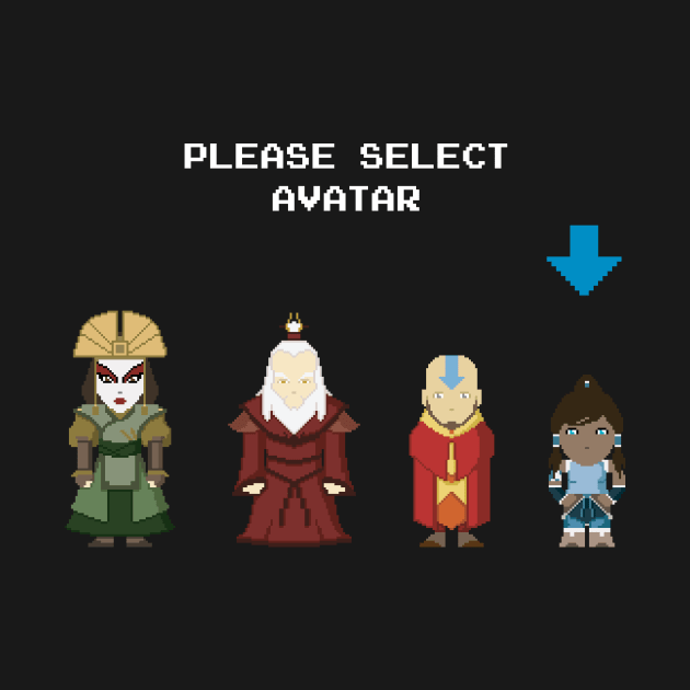 Avatar Selection Screen - Legend Of Korra - T-Shirt | TeePublic