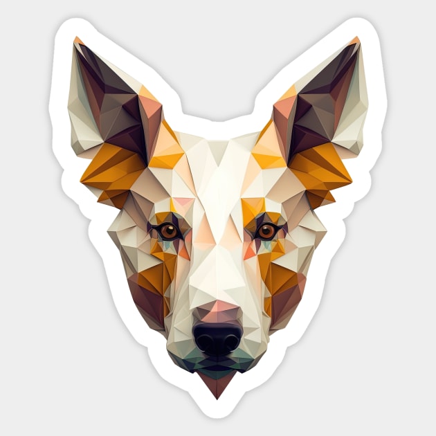 Polygon Dog Head 1 - Dog Lover Gift - Sticker | TeePublic