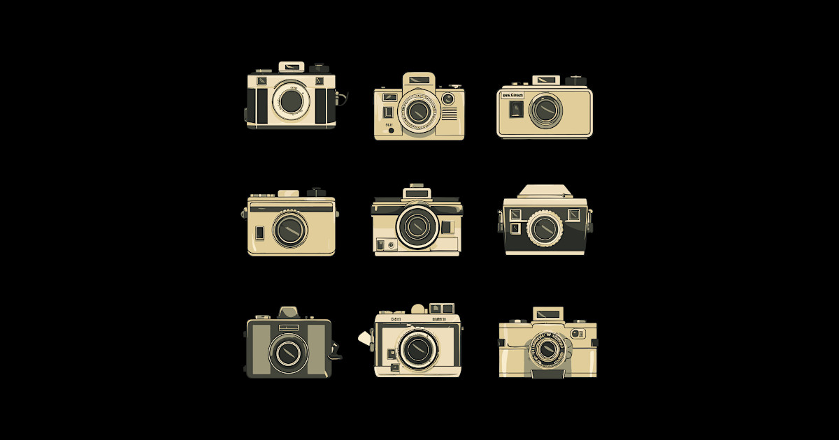 Cameras - Retro - Sticker | TeePublic
