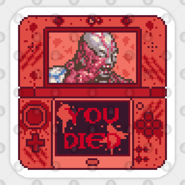 Resident Evil Handheld Pixel Art - Resident Evil - Sticker | TeePublic