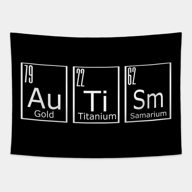 Autism Periodic Table Symbols - Autism - Tapestry | TeePublic