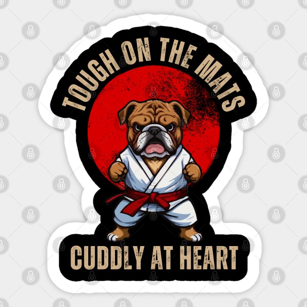Funny Karate Bulldog Master Quote - Karate Bulldog - Sticker | TeePublic