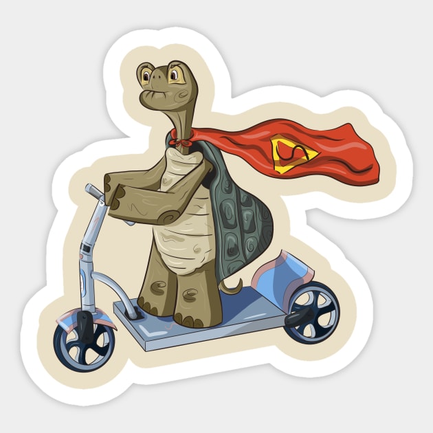 Polina the Turtle - Turtle - Sticker | TeePublic