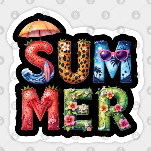 Hello Summer Vacation - Hello Summer - Sticker | TeePublic