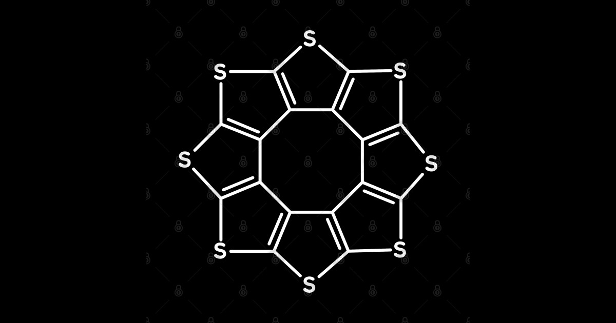 SULFLOWER Molecule Structure Formula C16S8 Sulfur Chemistry - Sulflower ...