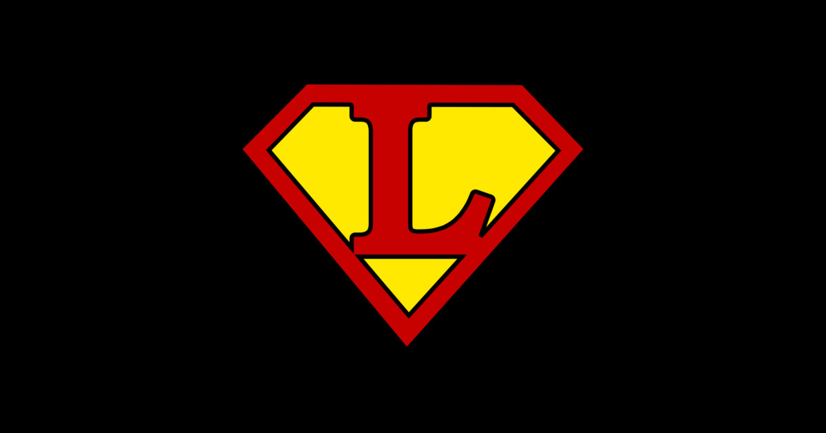 Superhero Symbol Letter L - Superman Symbol Letter L - Magnet | TeePublic