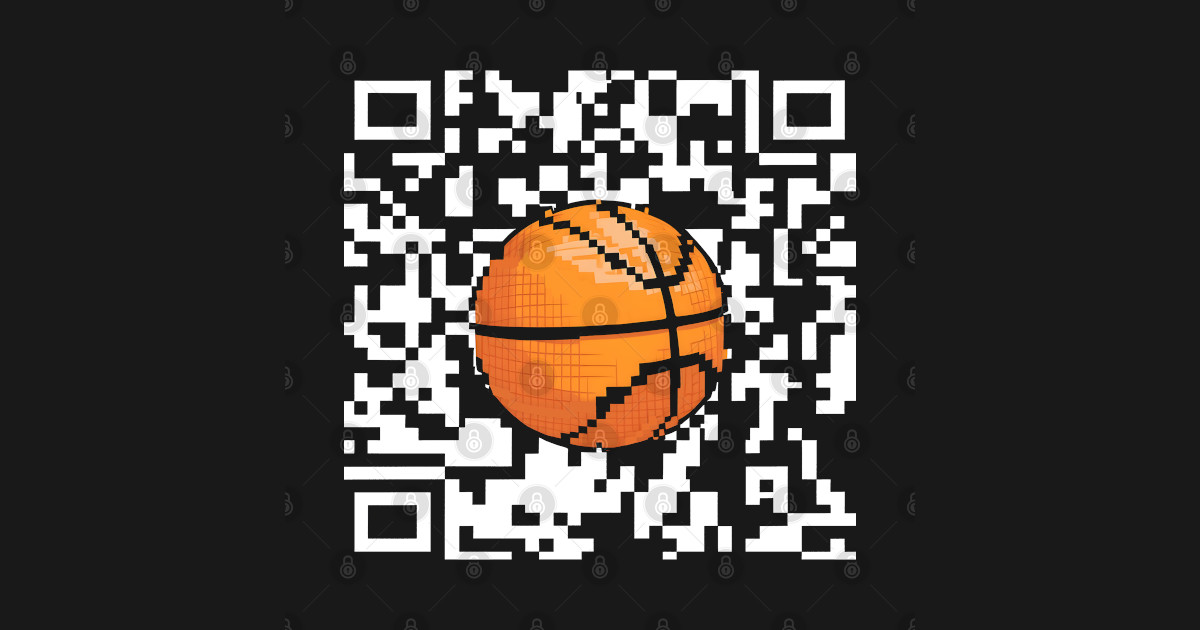 QR code Basektball - Qr Code - T-Shirt | TeePublic