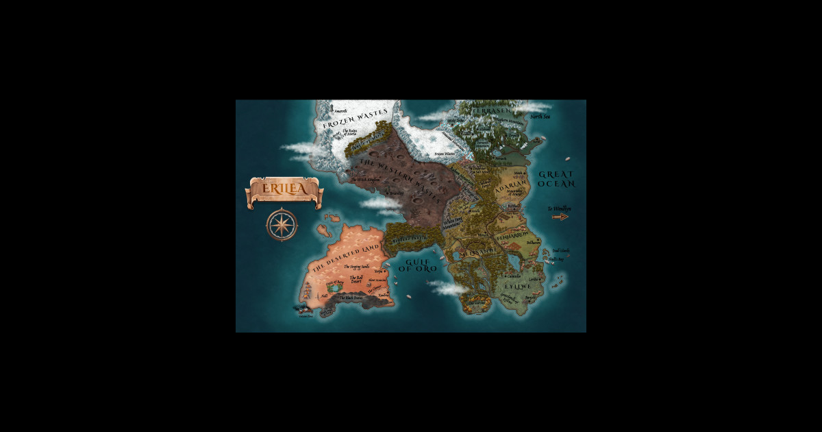 Erilea Map (TOG) - Erilea - Posters and Art Prints | TeePublic