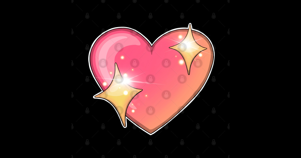Reva Prisma heart emoji - Heart Emoji - Sticker | TeePublic