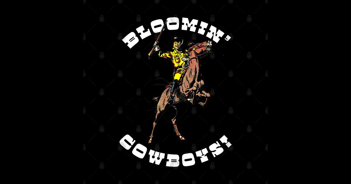 Bloomin' Cowboys! - Cowboy - Sticker | TeePublic