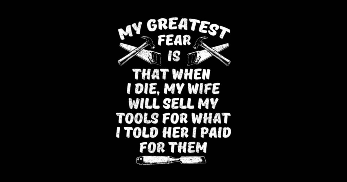 Carpenter Wife Tools Saw Hammer Chisel Funny Gift - New - Sticker ...