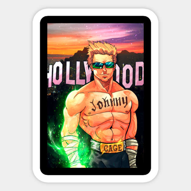 Johnny Cage Fan Art - Johnny Cage - Sticker | TeePublic