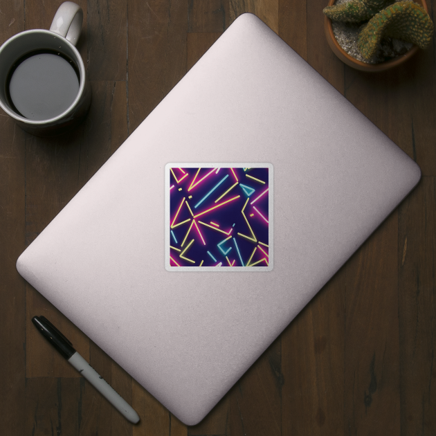 80s Arcade Pattern - Arcade Room - Sticker | TeePublic