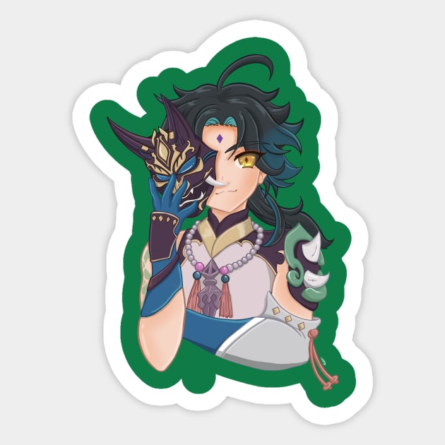 Xiao - Genshin Impact - Sticker | TeePublic