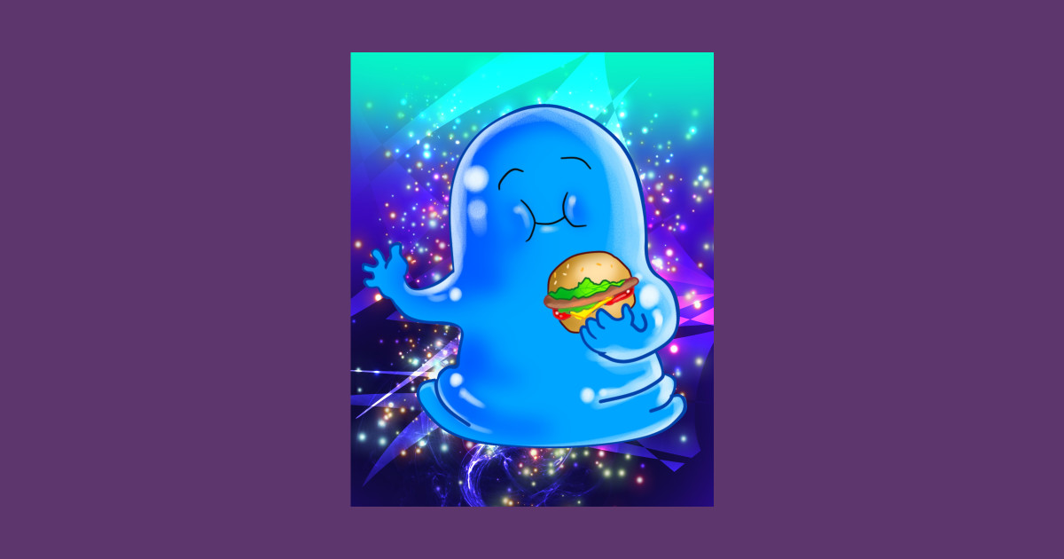 Boris the Blob on Purple - Boris The Blob - T-Shirt | TeePublic