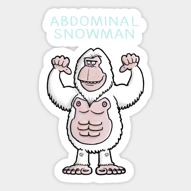 Abdominal Snowman - Big Foot - Sticker | TeePublic
