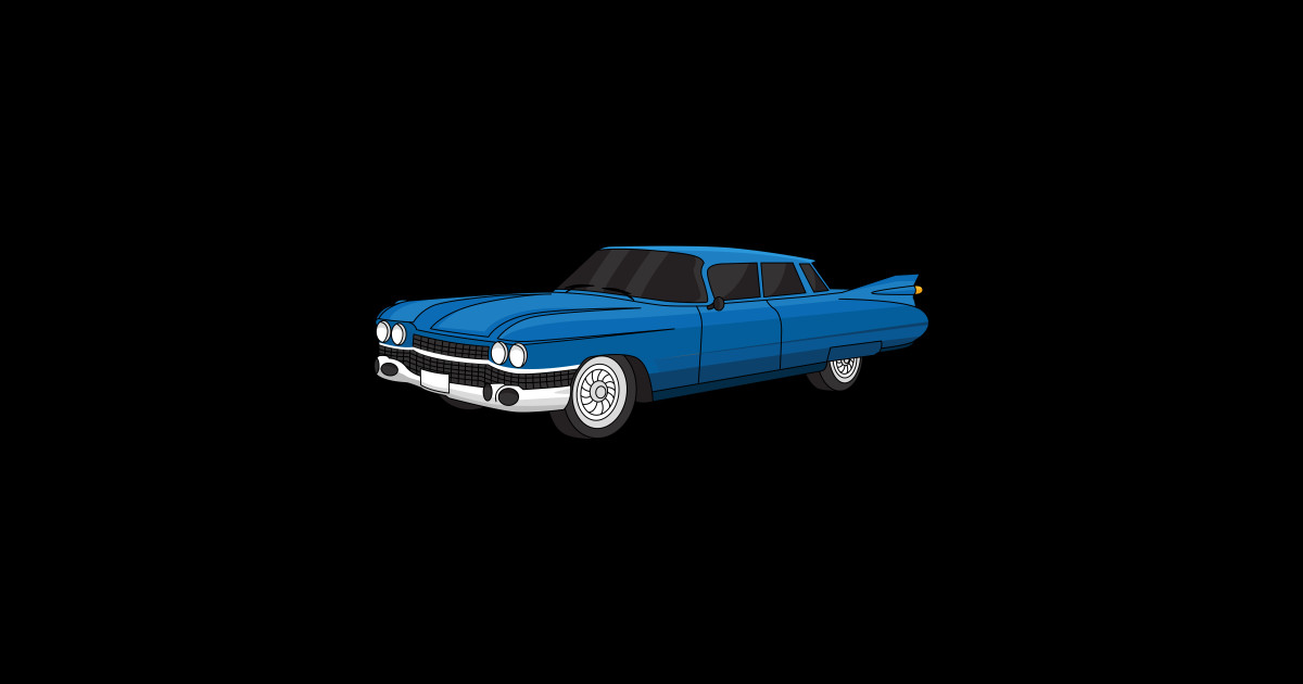 Cool blue 1959 classic car - Cool Blue 1959 Classic Car - Sticker ...
