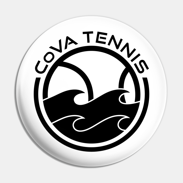 CoVA Tennis - Coastal Virginia Tennis Ball and Beach Waves Logo Design ...