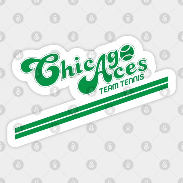 Defunct Chicago Aces Team Tennis 1975 - Chicago - Sticker | TeePublic