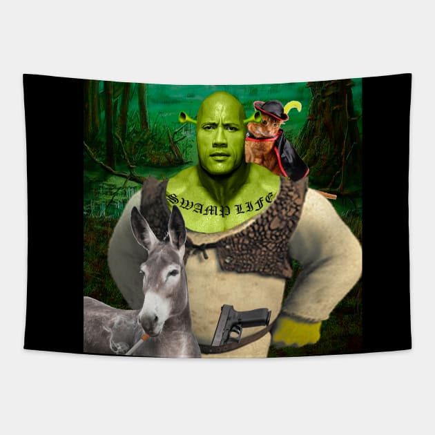 Shrek V - Shrek - Tapestry | TeePublic