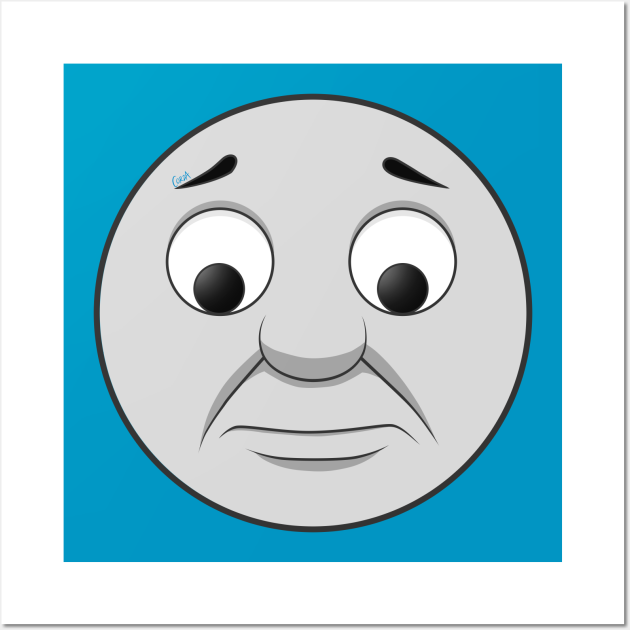Thomas sad face - Thomas Tank Engine - Posters and Art Prints | TeePublic