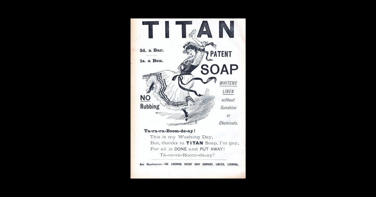 Victorian soap advert Titan Soap - Victorian - Sticker | TeePublic