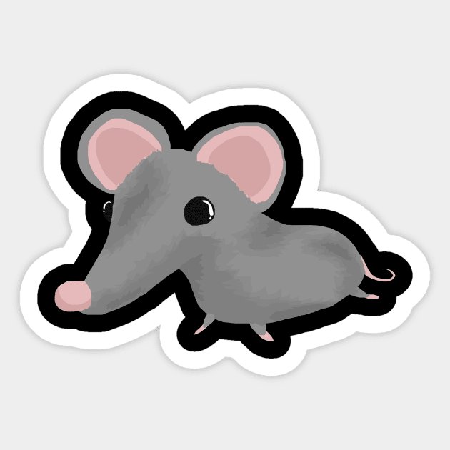 Cute lil rat with goofy legs - Goofy Looking - Sticker | TeePublic