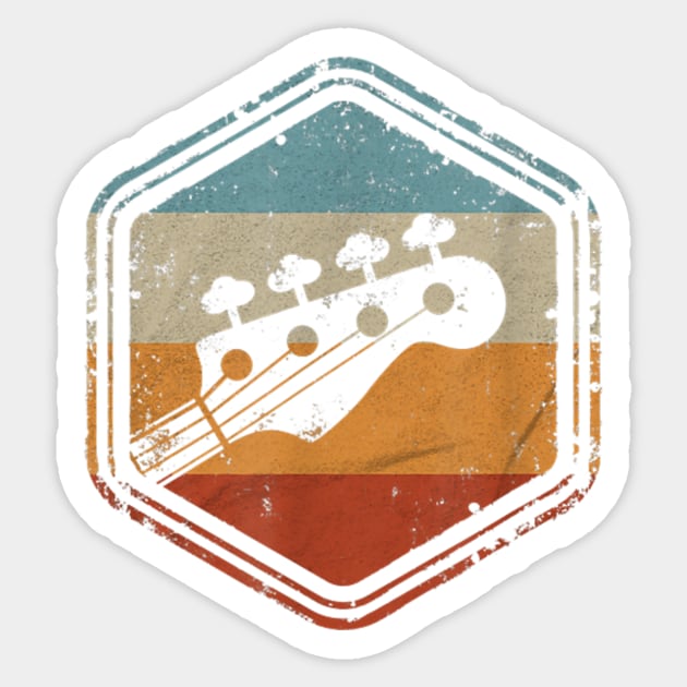 Bass Guitar Headstock Bassist And Bass Player Vintage - Bass Player ...