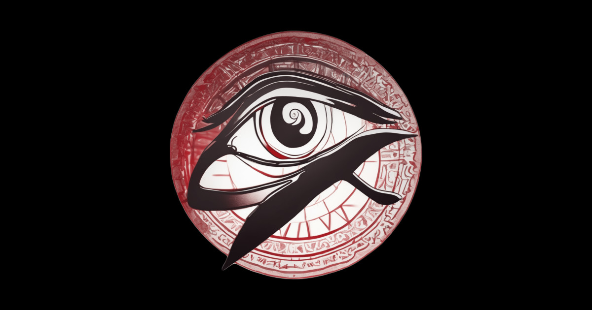Eye of Horus Ruby Red Shadow Silhouette Anime Style Collection No. 229 ...