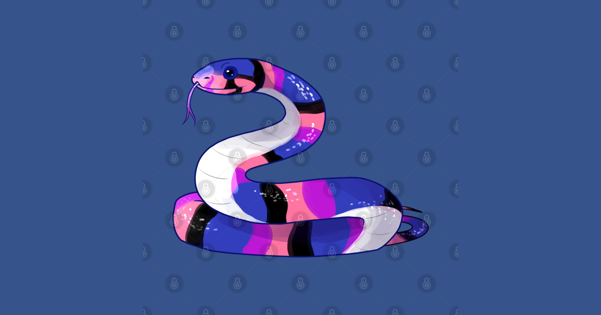 Genderfluid Snake - Reptile - Hoodie | TeePublic