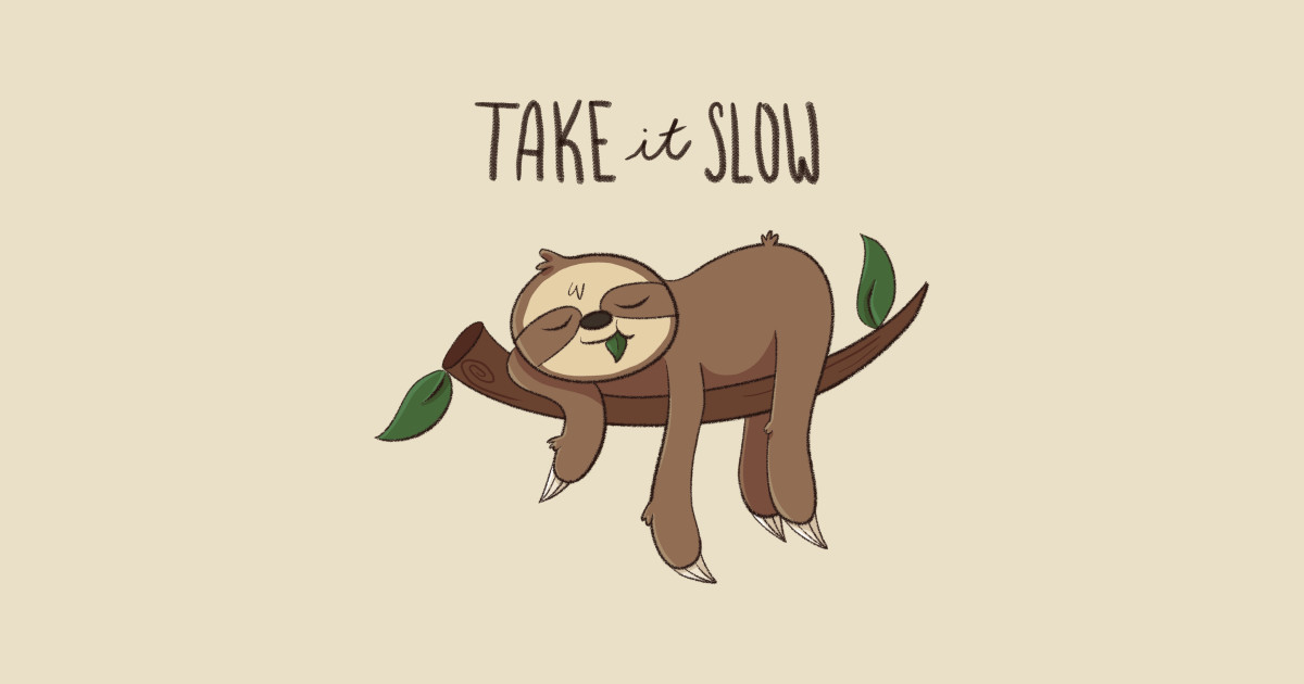 Cute Sloth - Take it Slow - Sloth - T-Shirt | TeePublic